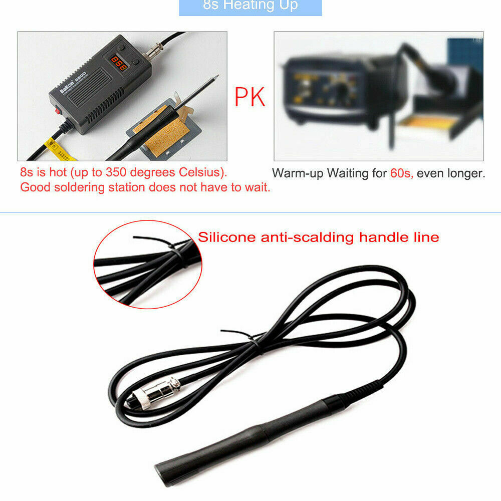 BAKON 950D 75W Portable Mini Digital Electric Soldering Iron T13 Solder ...