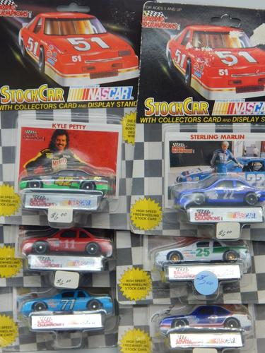 6 - Racing Champions NASCAR 1990's Stock Car Diecast race cars (RTC1846 ...