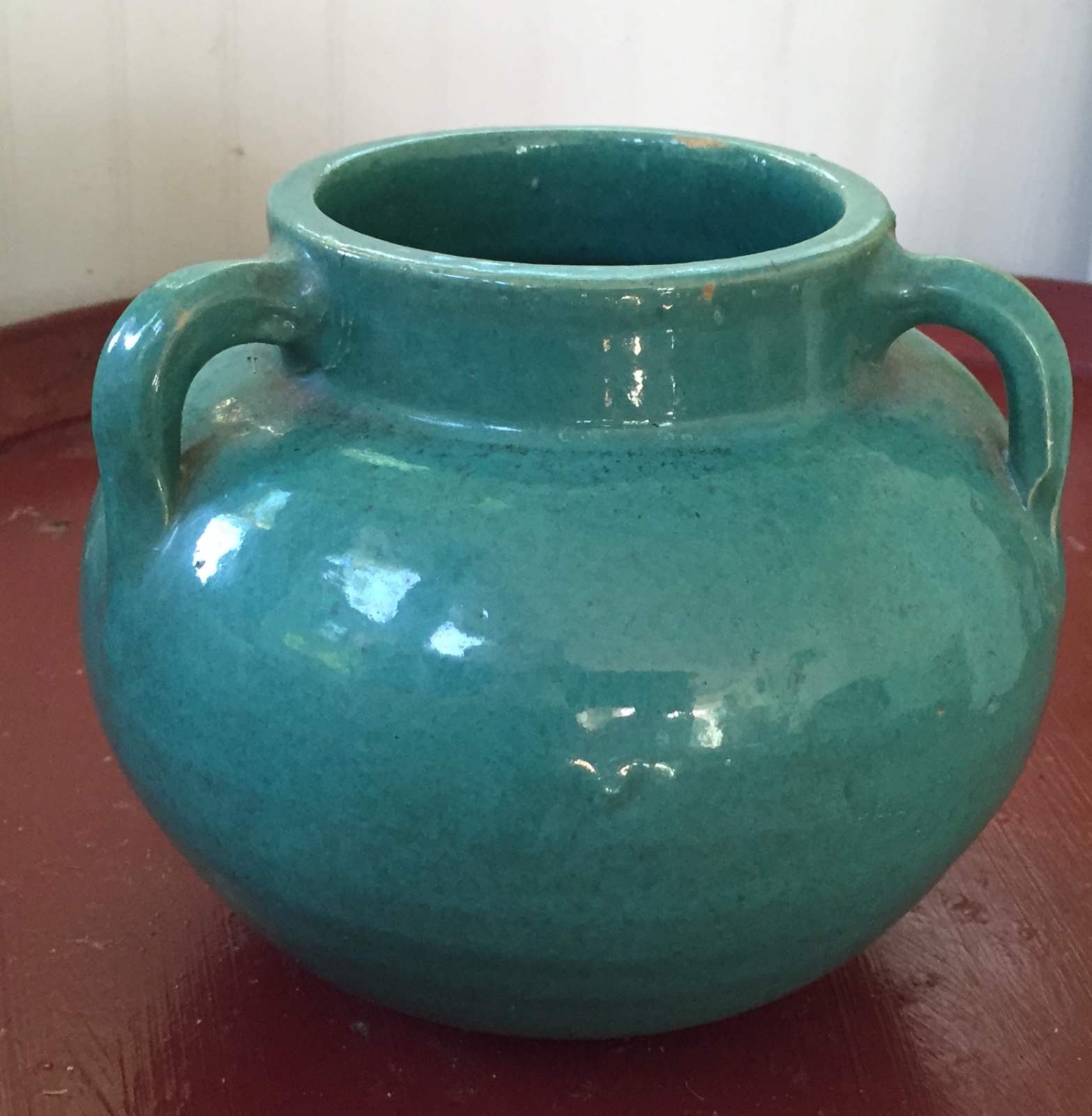 Antique Arts & Crafts Mission Turquoise Pottery Vase Tyg 1910 Urn Early ...
