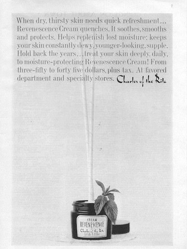 1960 Charles of the Ritz PRINT AD Revenescence Cream Great Vintage Bath ...