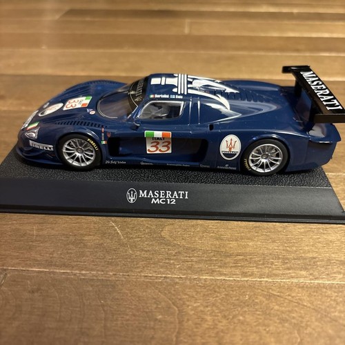 Scalextric Maserati MC12 Slot Car 1/32 Dark Blue NIB detailed decals | eBay