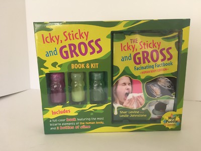 Icky Sticky and Gross Book + Kit Slime Factbook Human Body Edition New ...