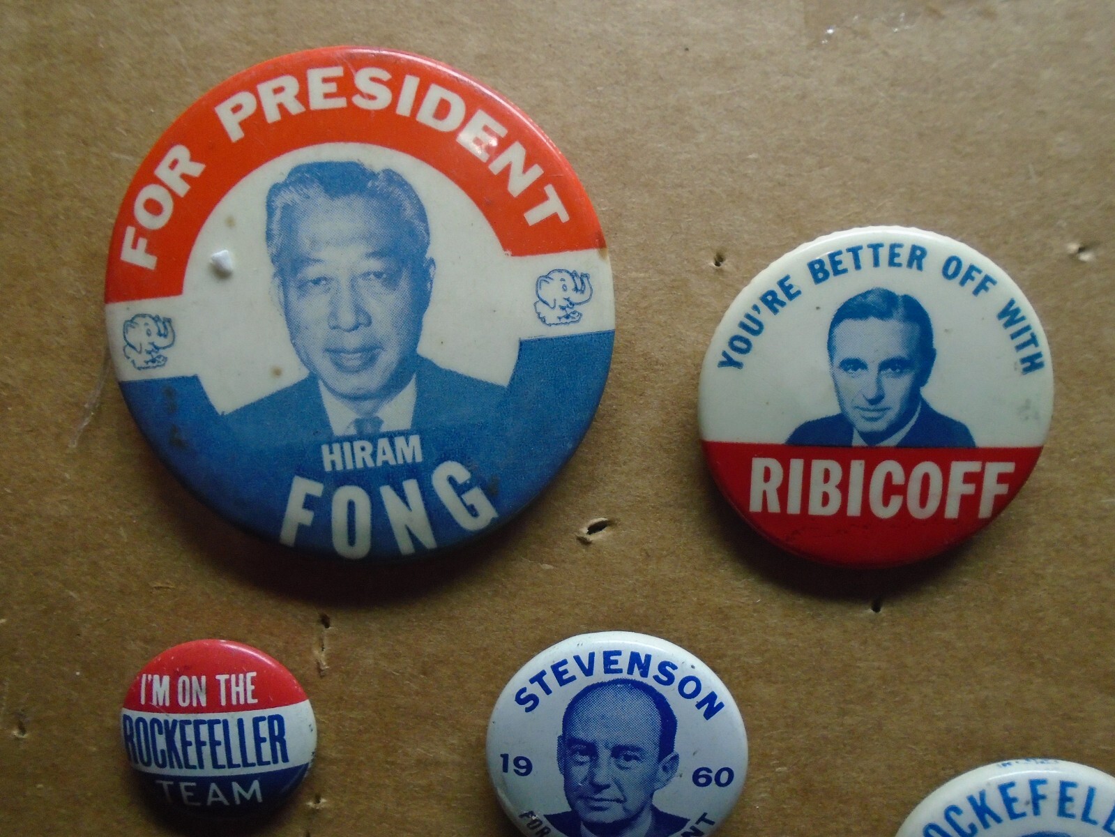 Vintage Political Buttons Pins Lot of 7 | eBay