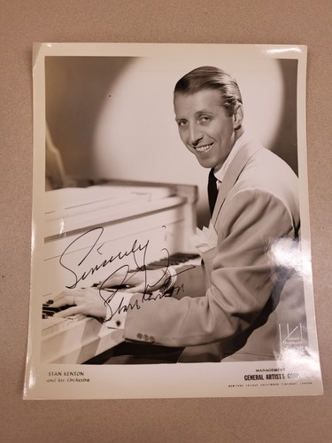 Sincerely Stan Kenton Autographed 8" x 10" B&W Photograph By James J. Kriegsmann | eBay