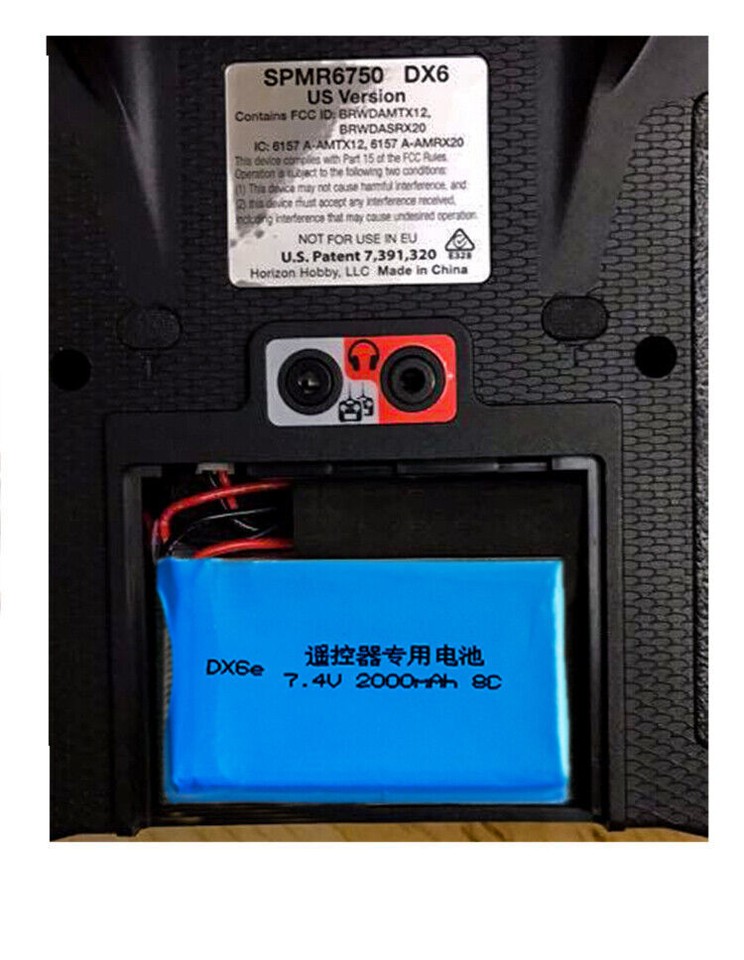 new DXF RC Battery 1pcs Li-Polymer lipo battery Spektrum dx6e DX6 2S 7. ...