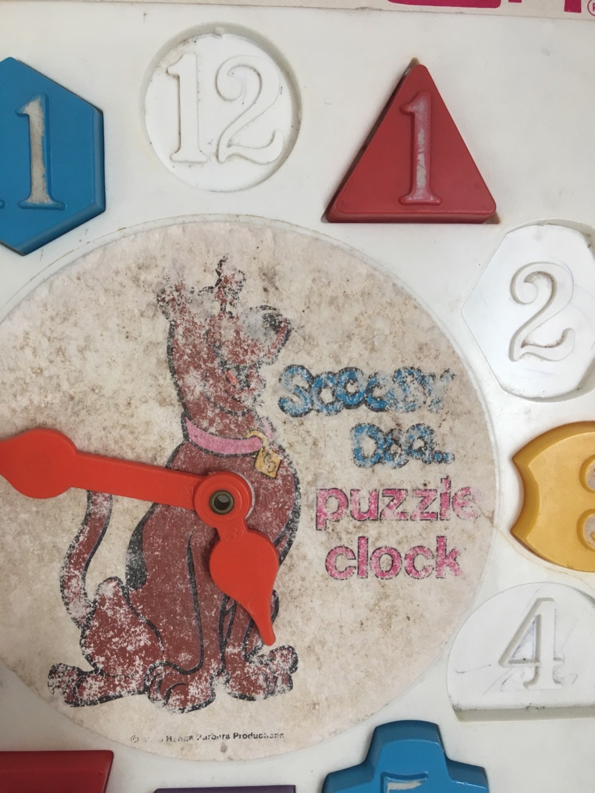 Vintage Scooby Doo Children’s Puzzle Clock Romper Room 1970s Flaws ...