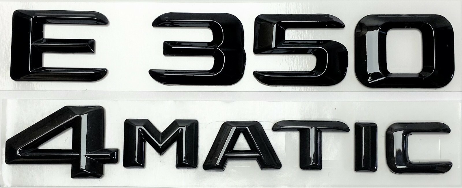 #1 BLACK E350 +4MATIC REPLACEMENT FOR MERCEDES REAR TRUNK EMBLEM BADGE ...