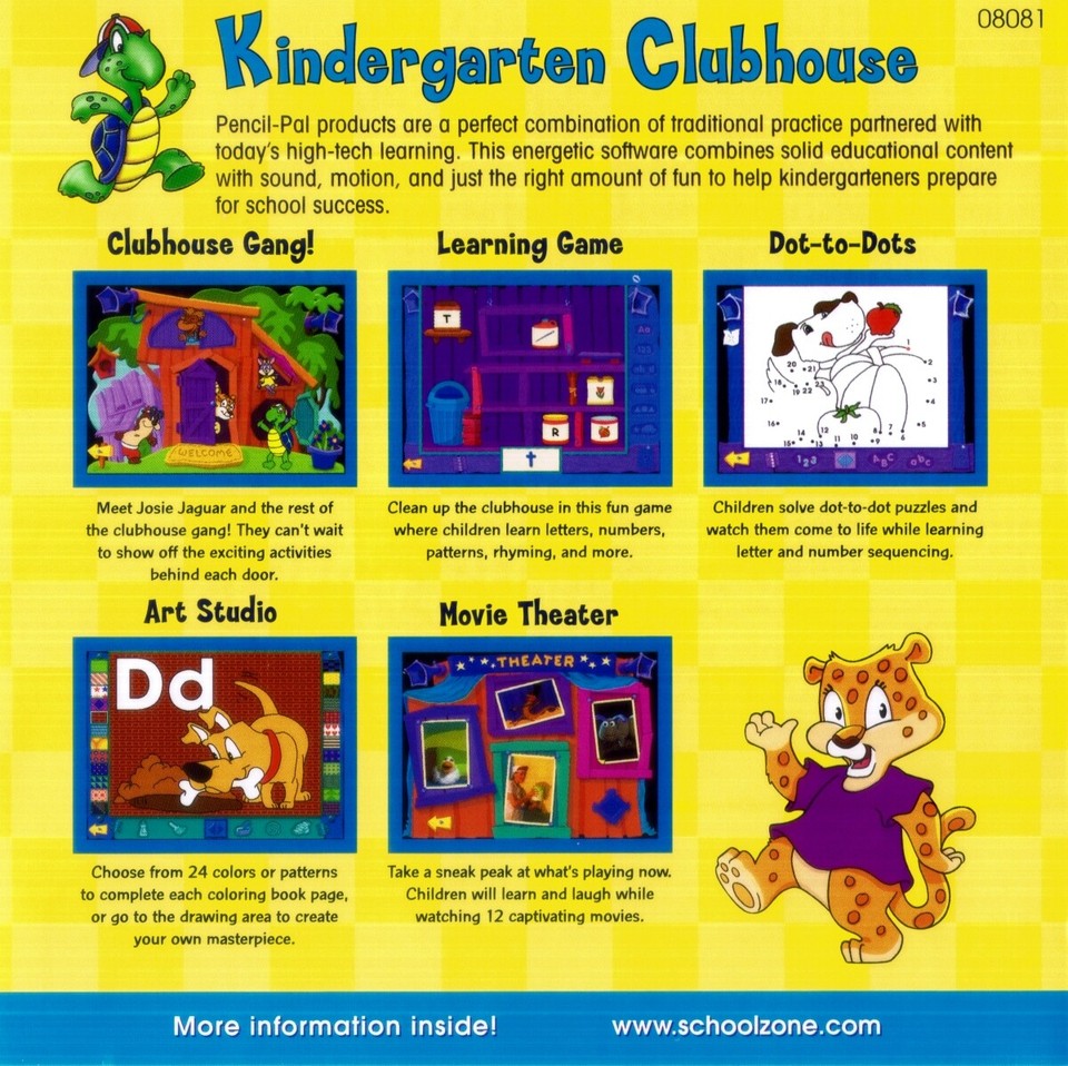 SCHOOL ZONE KINDERGARTEN. 3 BRAND NEW CD-ROM PROGRAMS GRADES K TO 1. | eBay