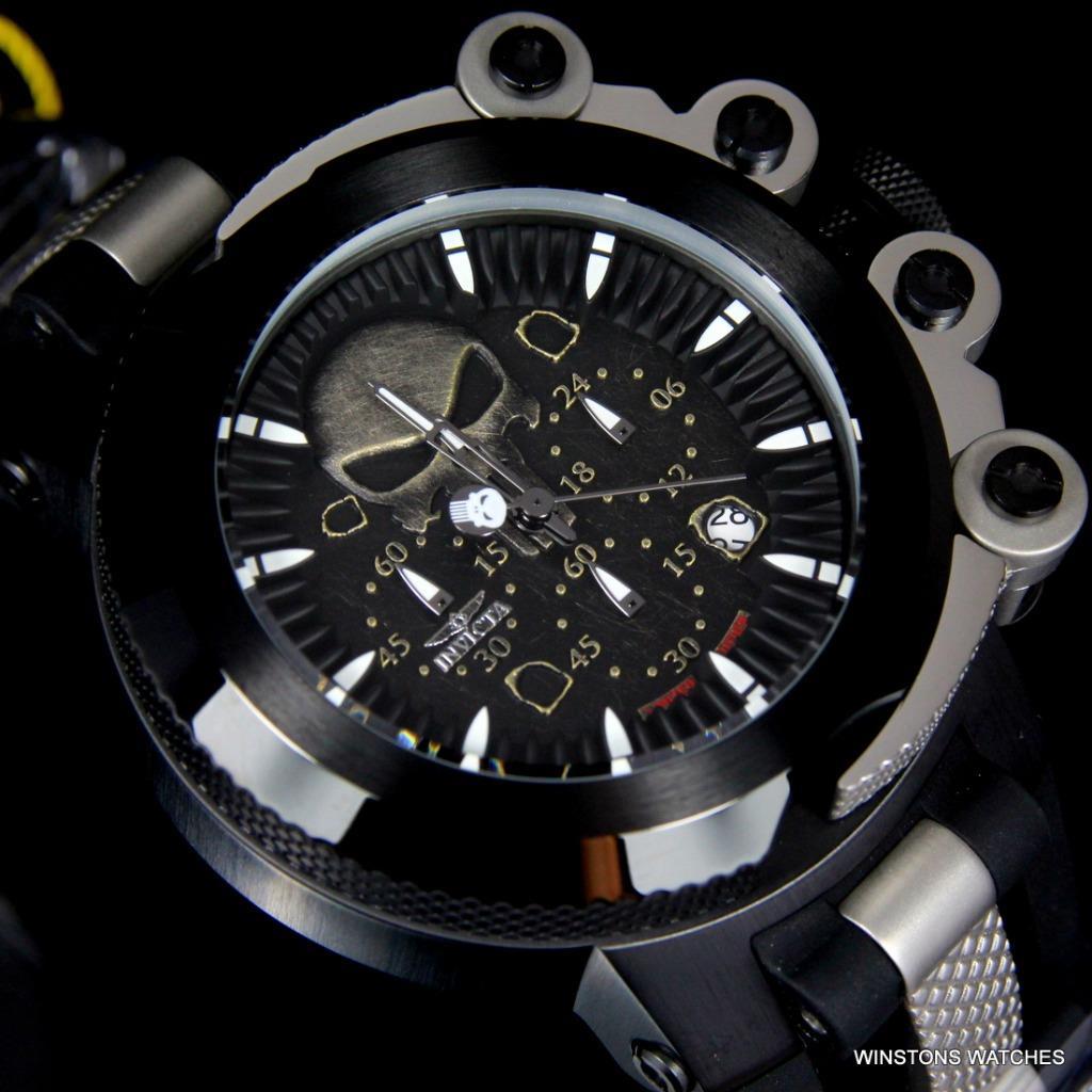 Invicta Marvel Coalition Forces Trigger Punisher Black 56mm Limited Ed ...