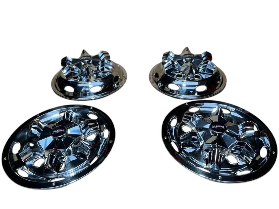 Fits Iveco Daily 16 inch Front & Rear Dual Twin Wheel Trim S.Steel ...