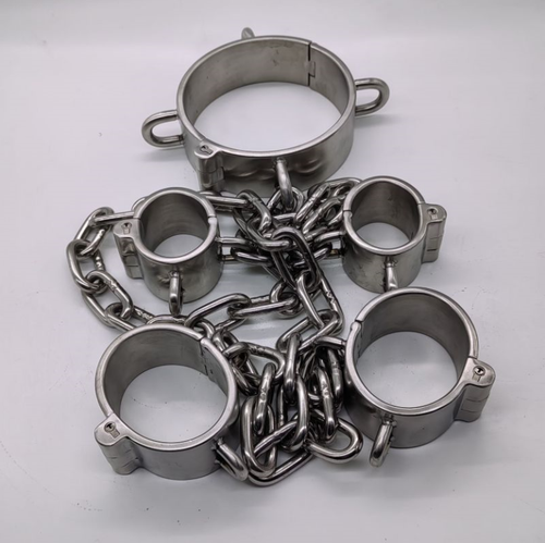 Customizable Inner Diameter Stainless Steel Neck Collar Handcuffs Ankle ...