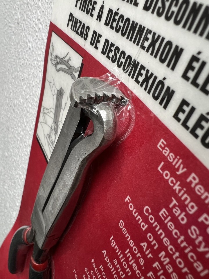 LISLE 37960 Electrical Disconnect Pliers for Push Tab Electrical Auto ...