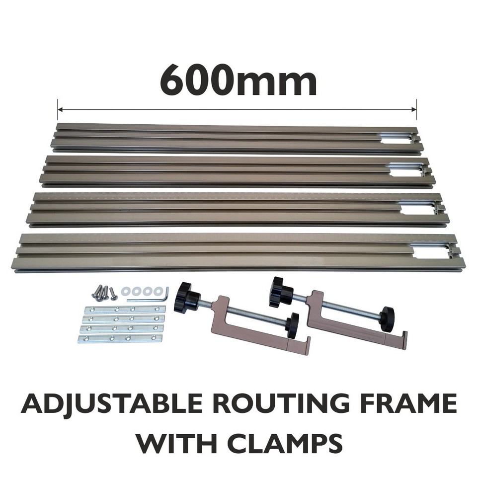 Adjustable Router Jig Frame Guide System for Cutting Recesses Slots ...