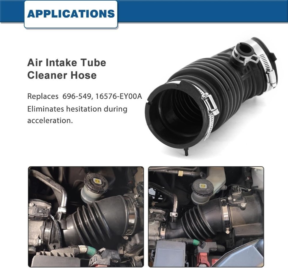 696-549 3.5L Air Intake Hose for Infiniti G37/Q60/QX50/Nissan 370Z 2008 ...