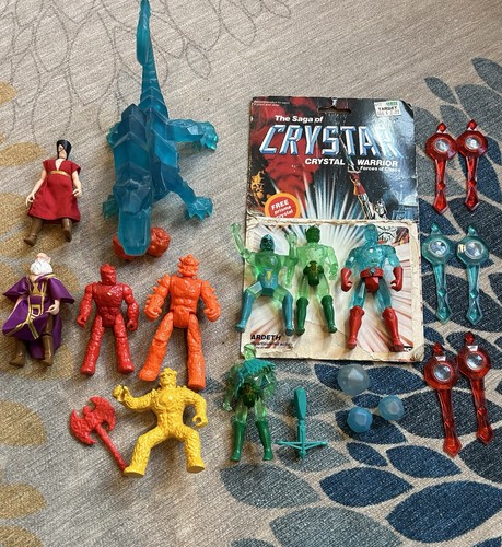 Remco The Crystal Warrior Crystar Complete Moltar Dragon Action Figure ...