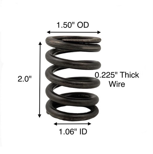 🌟Heavy Duty Industrial Compression Spring 2" Long 1.5" OD 1.06" ID .225 ...