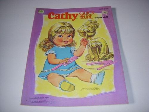 Cathy Quick Curl Paper Doll Book, Mattel, Whitman, 1975, New, Uncut! | eBay