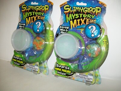 Slimygloop Mystery Mix'ems Two Surprise Mini Figures Inside Slime Lot ...