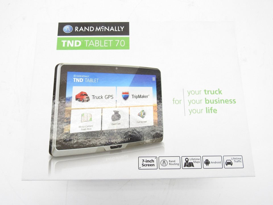 Rand McNally TND Tablet 70 TNDT70 7' Commercial Truck GPS New / Sealed ...