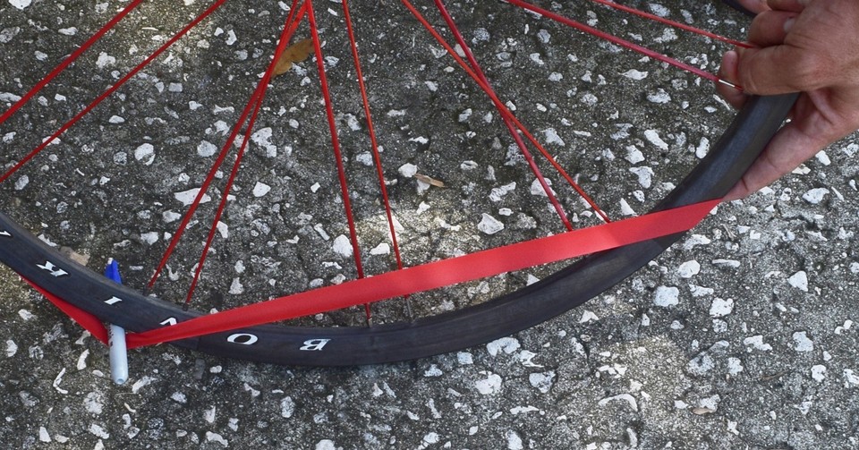 Red Bicycle Wheel Rim Strips - 700c x 16mm - 2 pack - Alternative to ...