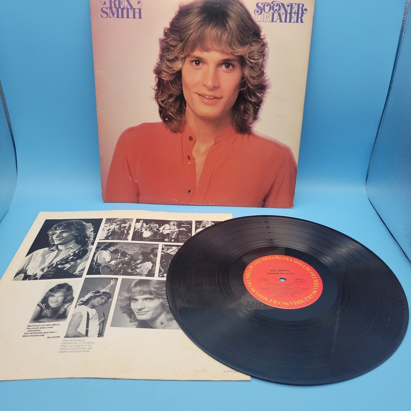 REX SMITH SOONER OR LATER VINYL RECORD 1979 COLUMBIA 35813 | eBay