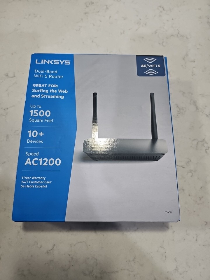 Linksys AC1200 1.2 Gbps Speed WiFi Router - E5400 745883774005 | eBay