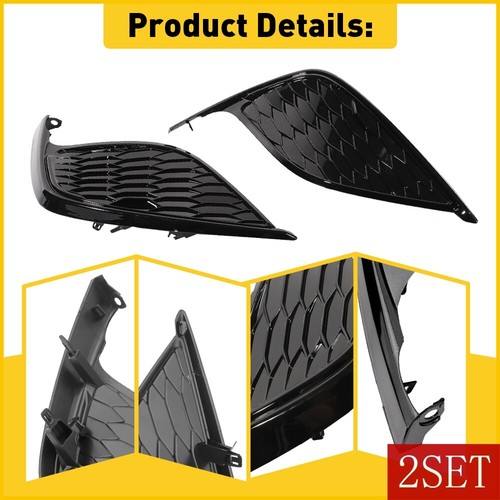 Front Fog Light Covers Left Right Fit 2021-23 Toyota Camry SE XSE ...