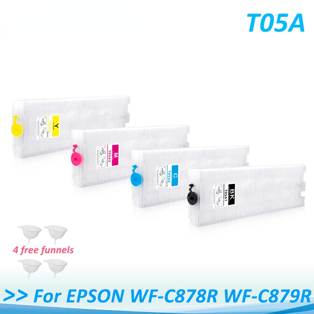 T05A T05B 878 Empty Refill Ink Cartridge For Epson WF-C878R WF-C879R ...