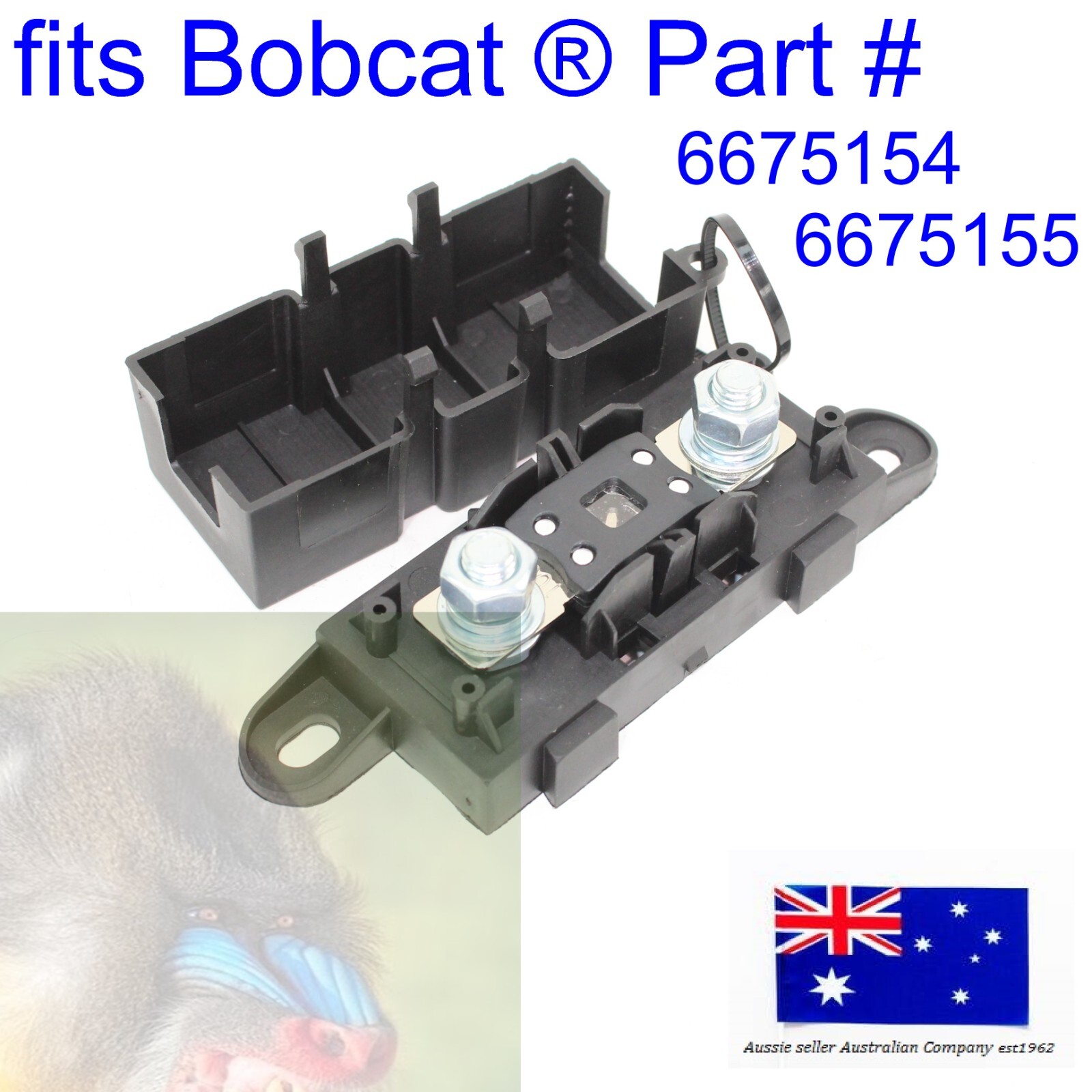 for Bobcat 100 Amp Fuse & Box 751 753 763 773 863 873 883 963 A220 A300 ...