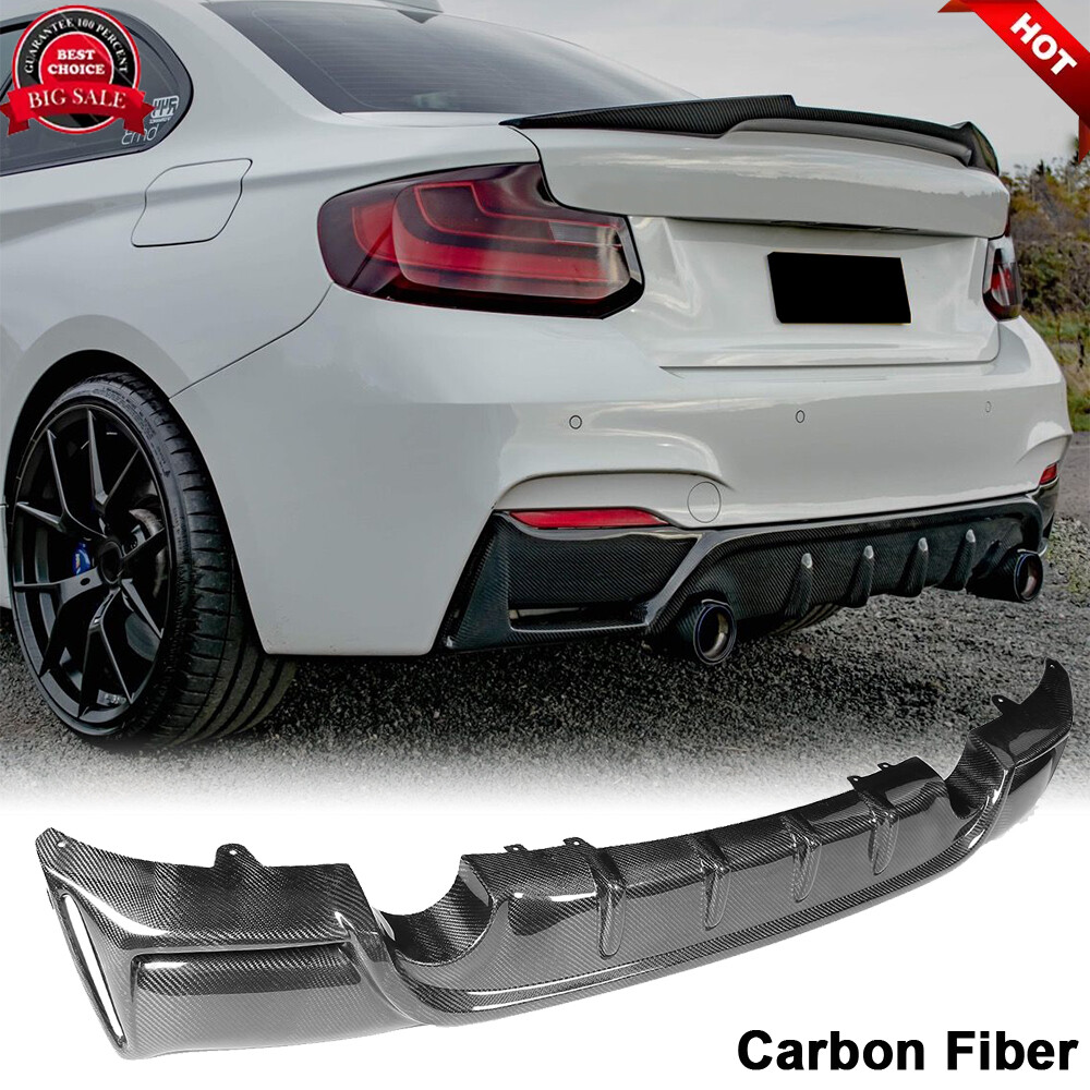 For BMW F22 F23 M Sport M240i M235i 2014-17 Real Carbon Rear Bumper ...