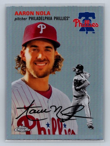 2023 Topps Chrome Platinum Anniversary #306 Aaron Nola Refractor | eBay