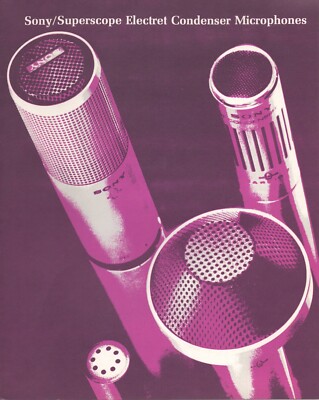 Sony/Superscope Electret Condenser Microphones Catalog, Vintage | eBay