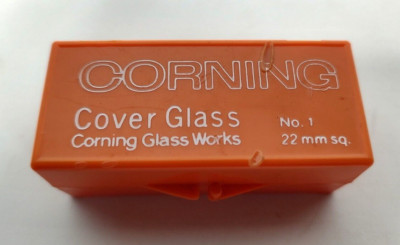 Corning Slide Cover Glass No. 1 22mm square Corning Glass Works NOS | eBay