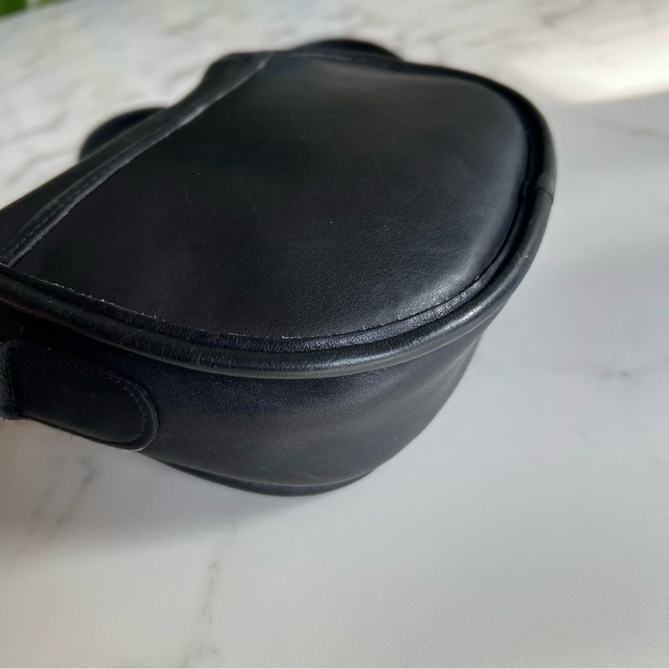 COACH Vintage Watson Turnlock Round Crossbody Bag 9981 Black Leather ...