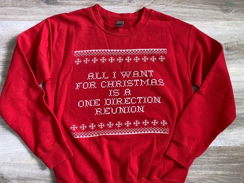 One Direction All I Want For Christmas Is 1D Reunion Ugly Sweater ...