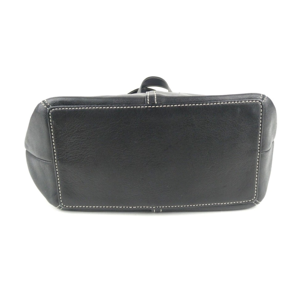 Coach Black Leather Tote Shoulder Bag 9572 | eBay