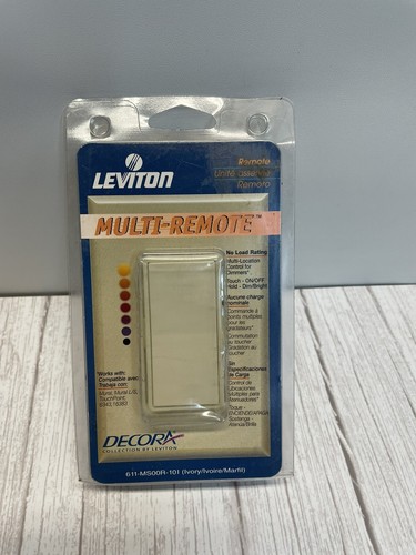 Leviton Decora Multi-Remote Light Dimmer Switch Ivory - MS00R-10I ...