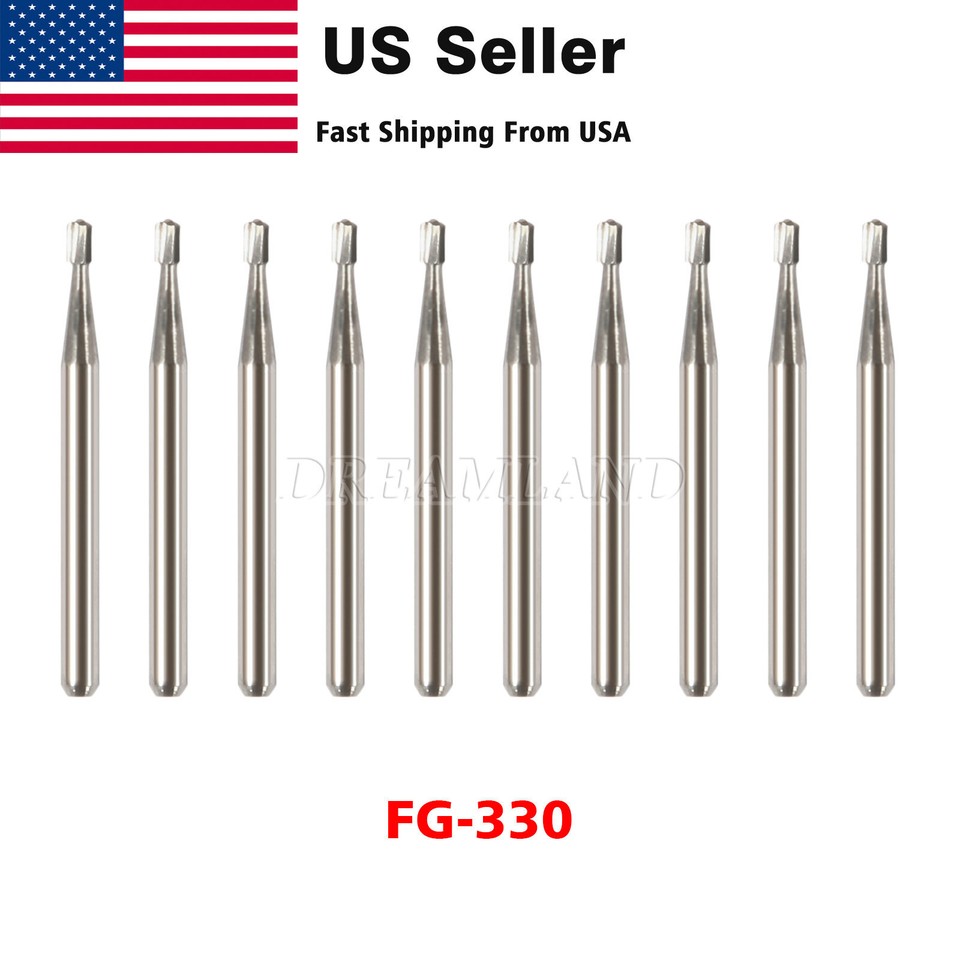 10-100Pcs Dental Carbide Burs for High Speed Handpiece Round Cone Bur ...