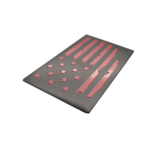 Black Red US USA American Flag Car Trunk Fender Door Side Tailgate ...