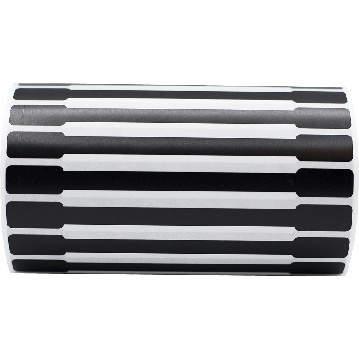 Storage Bin Labels Black Blank Tamper Evident Labels | 0.5 X 6 Barbell ...