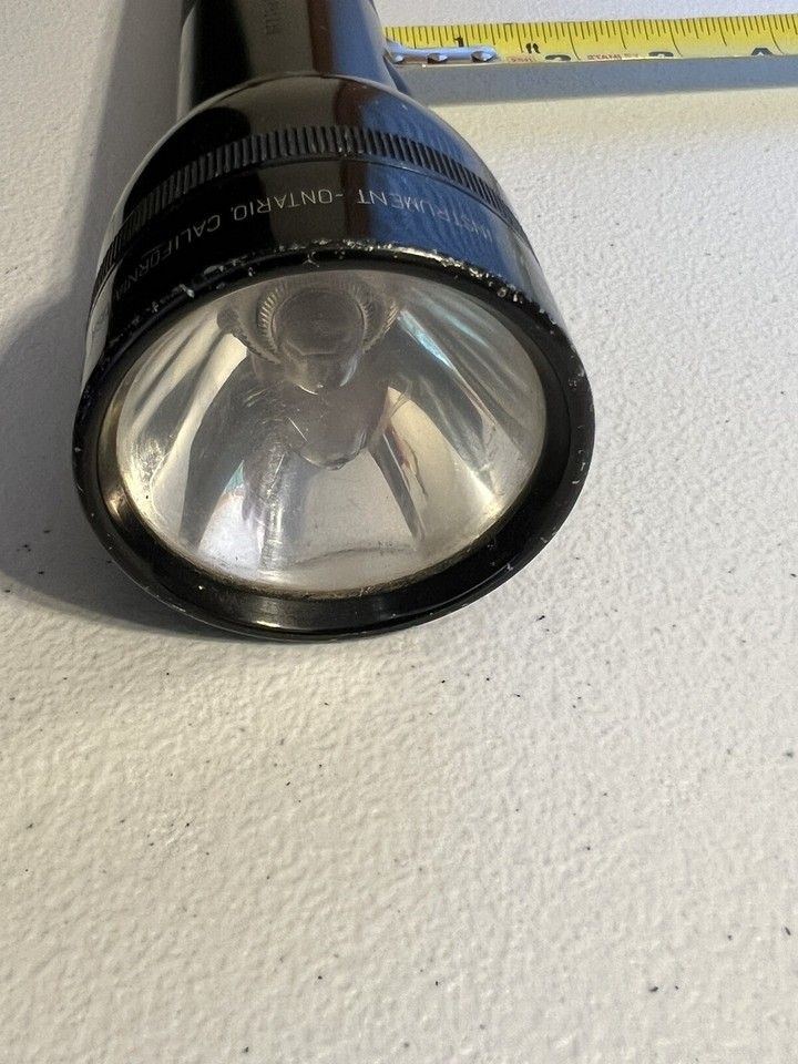 Vintage Black Maglite 6D Cell Flashlight Torch 19.5" Long Police Guard ...