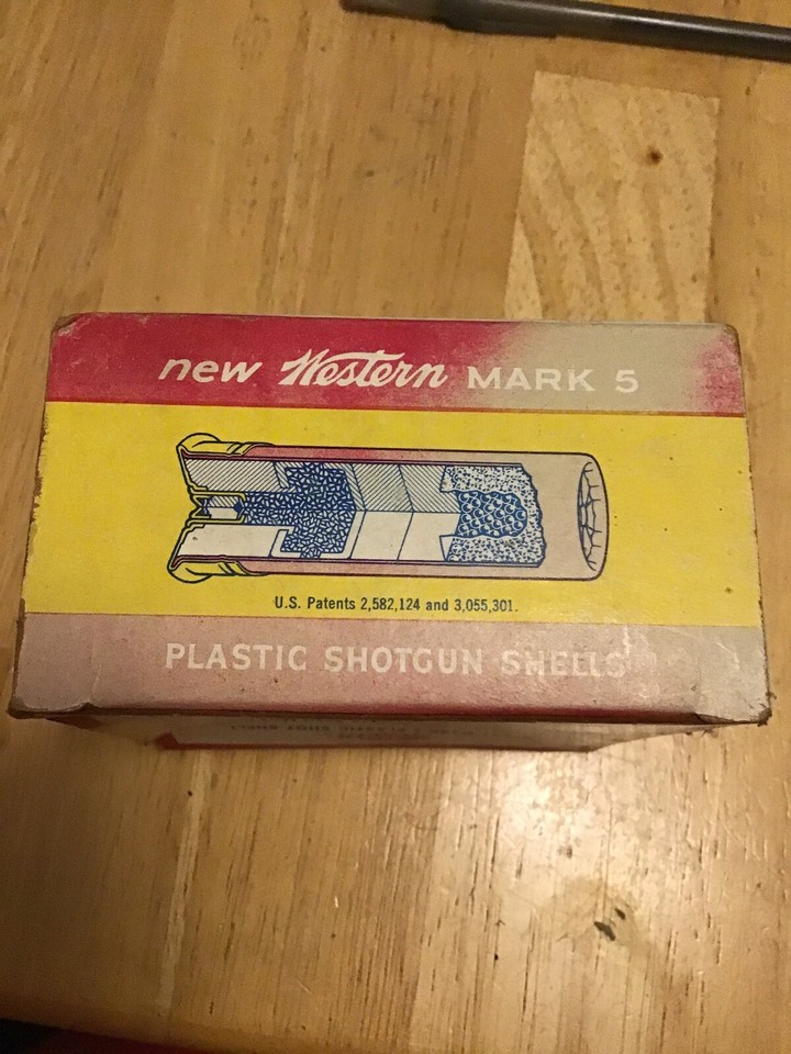 VINTAGE WESTERN XPERT MARK 5 PLASTIC SHOTGUN SHELLS! 12G 6 SHOT- EMPTY ...
