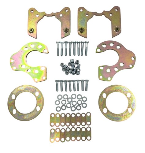 GM Metric Disc Brake Caliper To 9" Ford Rear End Brackets w/ Hardware ...