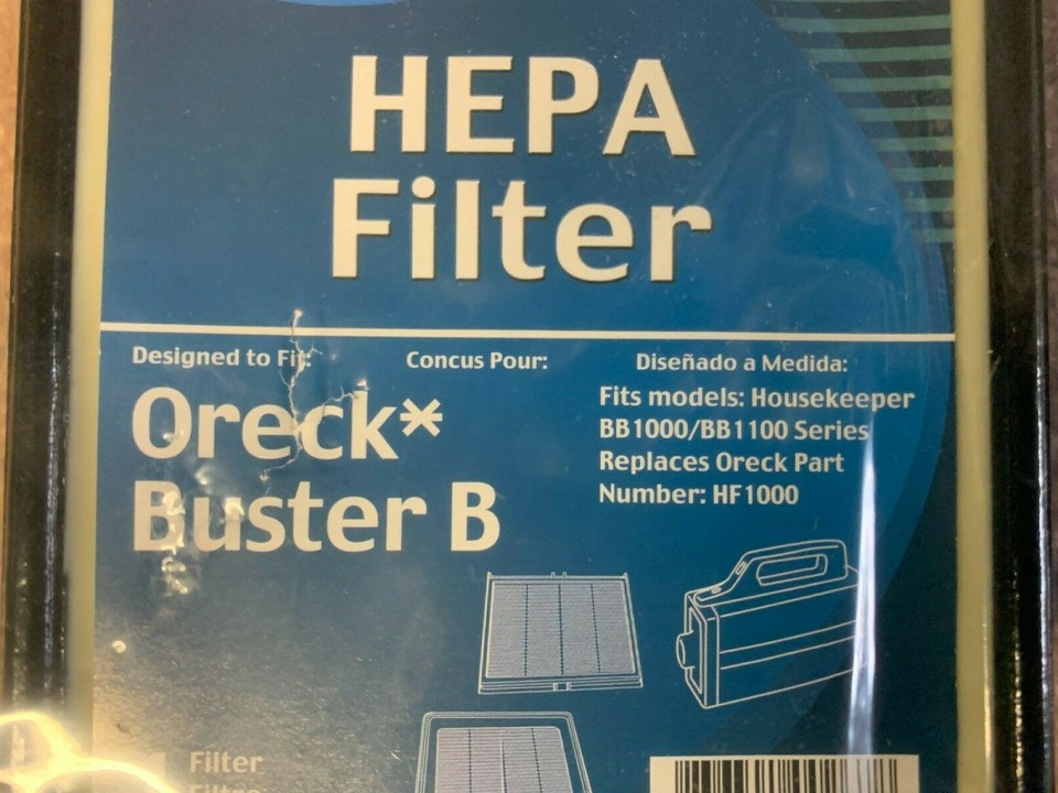 HEPA FILTER fit ORECK BUSTER B VACUUM HF-1000 HF1000 BB1000 BB1100 ...