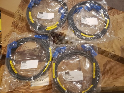 SET OF 4 HMMWV VIC-3 INTERCOM HIGHWAY CABLES 12 FT CX-13470 MRAP M35A3 ...