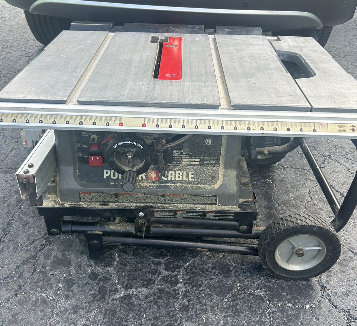 PORTER CABLE TABLE SAW 10" PCB220TS JOB SITE CONTRACTOR SAW | eBay