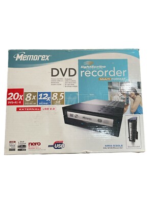MEMOREX EXTERNAL DVD RECORDER MULTI FORMAT 2.0 USB | eBay