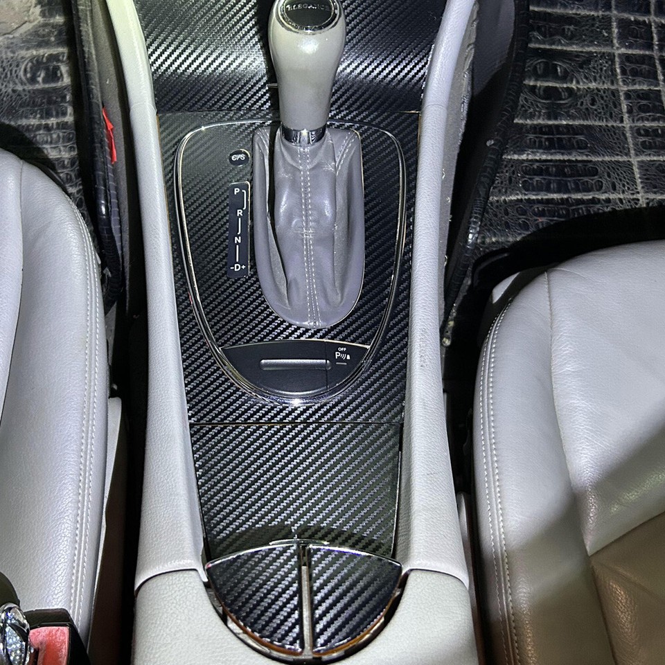 matt 3D Carbon Fiber Interior Trim Decal Sticker For Benz E Class W211 ...