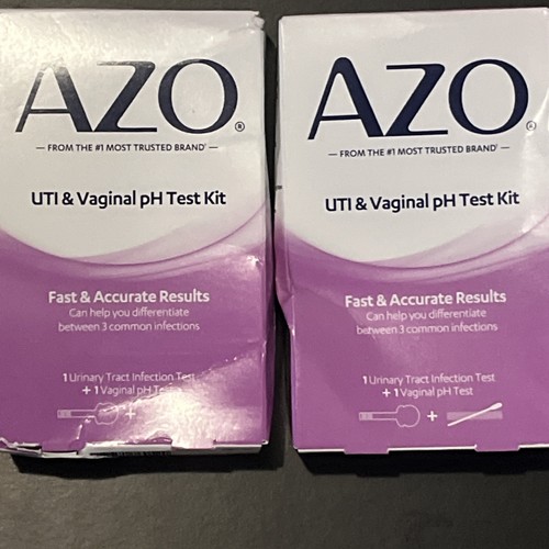 Azo UTI & Vaginal pH Test Kit One of Each Test Differentiates 2 Boxes ...
