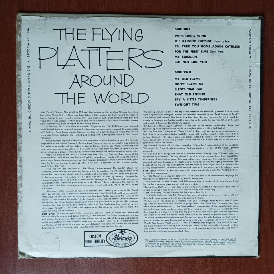 The Platters – The Flying Platters Around The World Vinyl LP Funk Soul ...